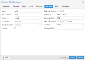 Wireguard im LXC-Container unter Proxmox einrichten