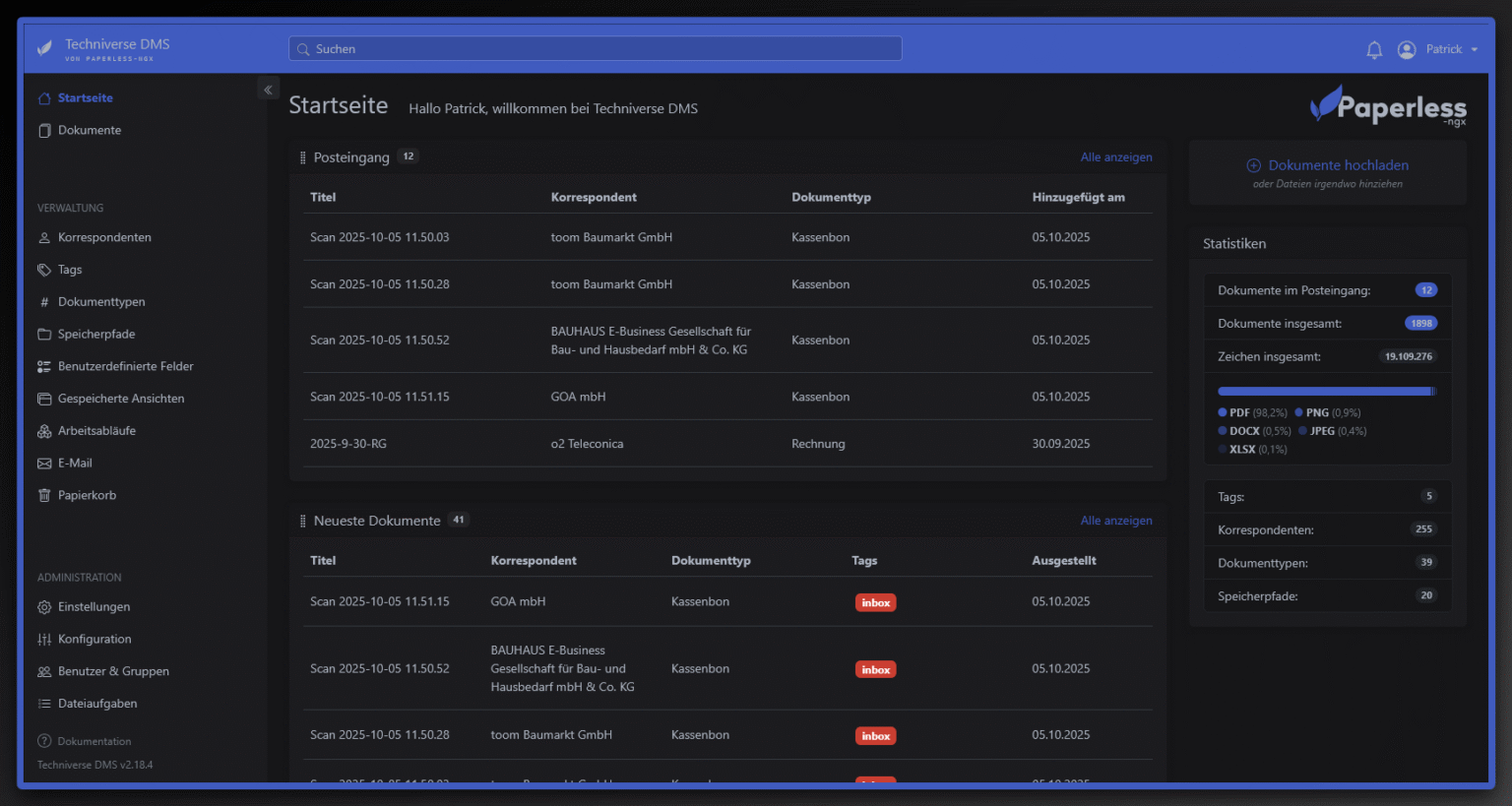 Paperless-NGX in Docker installieren - CleverAdmin