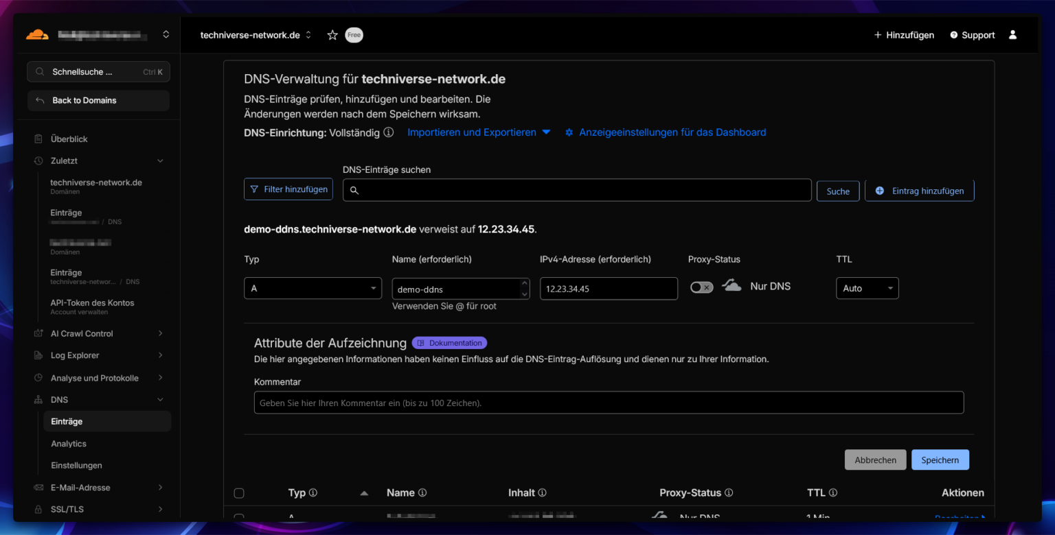 Cloudflare DynDNS in OPNsense einrichten - CleverAdmin